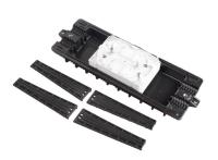 China Distribution Fiber System FTTH 12 24 48 96 144 288 Core Horizontal type Fiber Optic Splice Closure with 3 for sale