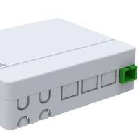 China 100.5*85*29mm Telecommunication 4 ports Fiber Optic Faceplate Terminal Junction Box for sale
