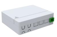 China 100.5*85*29mm Telecommunication 4 ports Fiber Optic Faceplate Terminal Junction Box for sale