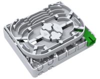 China 100.5*85*29mm Telecommunication 4 ports Fiber Optic Faceplate Terminal Junction Box for sale