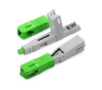 China FTTH SC APC Fast Connector Assembly for Low Signal Loss Fiber Optic Field Installation for sale