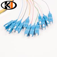 China 1.5m SC/UPC or SC/APC Single Core Optical Fiber Pigtail with Insertion Loss ≤0.3dB for sale