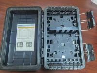 China FTTX Pole Mounted 16 Cores Fiber Optic Splice Closure/ Distribution Napbox Black for sale