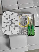 China Wall Mounted FTTH Mini Fiber Optic Socket Panel Box with 2 Ports and SC/APC Pigtail for sale