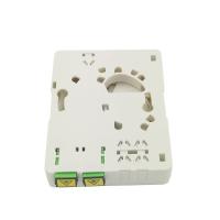 China Wall Mounted FTTH Mini Fiber Optic Socket Panel Box with 2 Ports and SC/APC Pigtail for sale