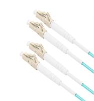 China Telecommunication Connection SC LC UPC to LC UPC OM4 SR Duplex Fiber Optic Patch Cord for sale