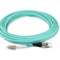 China LC Connector Fiber Optic Patch Cord for Multimode Fiber Types and Data Transmission for sale