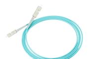 China LC Connector Fiber Optic Patch Cord for Multimode Fiber Types and Data Transmission for sale