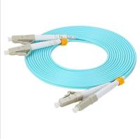 China LC Connector Fiber Optic Patch Cord for Multimode Fiber Types and Data Transmission for sale