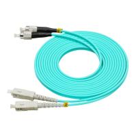 China LC Connector Fiber Optic Patch Cord for Multimode Fiber Types and Data Transmission for sale
