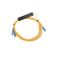 China 1x2 4 8 16 box PLC G657A1 0.9mm SCUPC Tapered Fiber Optic PLC Splitter for Directivity dB ≥55 for sale