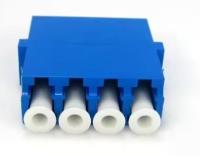China SM MM 4 Port LC APC/UPC 4 Duplex Fiber Optical Adapter for Fiber Signal Transmission for sale