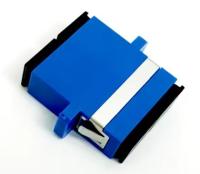 China SC Fiber Optic Adapter Single Mode Duplex Optical Adaptors with Shutter SC Connector for sale