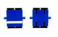 China SC Fiber Optic Adapter Single Mode Duplex Optical Adaptors with Shutter SC Connector for sale