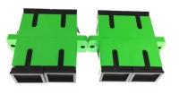 China SC Fiber Optic Adapter Single Mode Duplex Optical Adaptors with Shutter SC Connector for sale