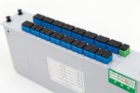 China 1*16 1*32 SC Connector LGX PLC Cassette PLC Splitter Fiber Type G657 or customized 3 Time for sale
