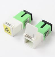 China FTTH Flange Coupler SC Fiber Optic Adapter with Dust c-ap and Insertion Loss IL 0.2db for sale