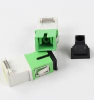 China FTTH Flange Coupler SC Fiber Optic Adapter with Dust c-ap and Insertion Loss IL 0.2db for sale