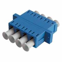 China FTTH Fiber Optic Adapter LC Quad Flange Coupler 4 LC for 40 to 85 Temp Compatibility for sale