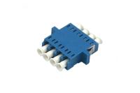 China FTTH Fiber Optic Adapter LC Quad Flange Coupler 4 LC for 40 to 85 Temp Compatibility for sale