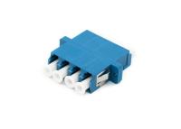 China FTTH Fiber Optic Adapter LC Quad Flange Coupler 4 LC for 40 to 85 Temp Compatibility for sale