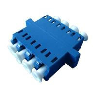 China FTTH Fiber Optic Adapter LC Quad Flange Coupler 4 LC for 40 to 85 Temp Compatibility for sale