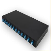 China 19 Inch 1u 2u Rack Mount Slide Rail Drawer Fiber Optic PLC Splitter Patch Panel Odf 3 for sale