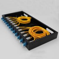 China 19 Inch 1u 2u Rack Mount Slide Rail Drawer Fiber Optic PLC Splitter Patch Panel Odf 3 for sale