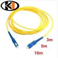 China Telecommunication Fiber Optic Printer Jumper with SC-SC Connectors and Tail Cable for sale