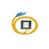 China 4G Network ABS Plastic Box Type Fiber Optic PLC Splitter With SC/APC LC/APC Connector For PON FTTX And CATV for sale