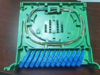 China 12 Core Small Splice Tray for FTTX ODB NAP FTTH Plastic Fiber Optic Splice Cable Tray for sale