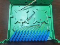 China 12 Core Small Splice Tray for FTTX ODB NAP FTTH Plastic Fiber Optic Splice Cable Tray for sale