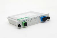 China Customized G657 Fiber Type 2x1 Card Splitter 1*2 for 4G Network Fiber Optic Cabinet for sale