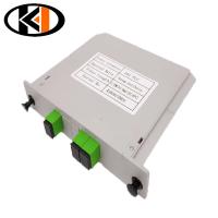 China ODF 1-2 Fiber SC APC Plug-in Cassette PLC Splitter 1-2 with 2/4/6/8/16/32/64 Fibers for sale