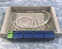 China ODF 1-2 Fiber SC APC Plug-in Cassette PLC Splitter 1-2 with 2/4/6/8/16/32/64 Fibers for sale