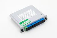 China 1 to 8 PLC Splitter with SC FC LC ST Connector Type G657A Fiber Type at Affordable for sale
