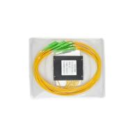 China 1260-1650nm 1*2 1*4 1*8 1*16 1*32 1*64 FTTH Optical Fiber PLC Splitter Cassette Type SC Connectors for sale