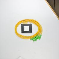 China 1260-1650nm 1*2 1*4 1*8 1*16 1*32 1*64 FTTH Optical Fiber PLC Splitter Cassette Type SC Connectors for sale