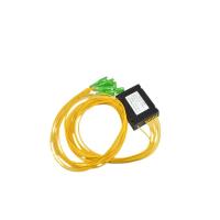China 1260-1650nm 1*2 1*4 1*8 1*16 1*32 1*64 FTTH Optical Fiber PLC Splitter Cassette Type SC Connectors for sale