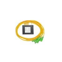 China 1260-1650nm 1*2 1*4 1*8 1*16 1*32 1*64 FTTH Optical Fiber PLC Splitter Cassette Type SC Connectors for sale