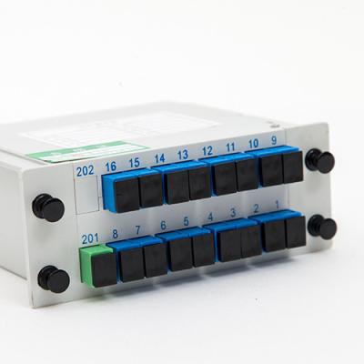 China Fiber Signal Transmission PLC Splitter 1x16 LGX SC APC UPC for Space-Saving Solution for sale