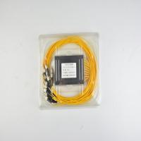 China 3- Network Fiber Optic PLC Splitter 1x4 2x8 16x32 ABS Module Box Passive Optical Connector for sale