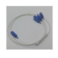 China LC Connector Mini Module Steel Tube Type 1*4 PLC Splitter for Fiber Signal Transmission for sale