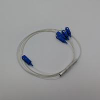 China LC Connector Mini Module Steel Tube Type 1*4 PLC Splitter for Fiber Signal Transmission for sale