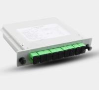 China Telecommunication FAT and FTD FTTH Fiber Splitter with WDM Cassette Type PLC Splitter 1x8 SC APC for sale