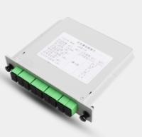China Telecommunication FAT and FTD FTTH Fiber Splitter with WDM Cassette Type PLC Splitter 1x8 SC APC for sale