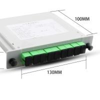 China Fiber Type G657A 1x8 SC APC PLC Cassette Fiber Optic Splitter for Signal Transmission for sale