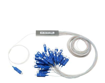 China 1M/1.5M G657A Optic Fiber PLC Splitter 1x2 1x4 1x8 1x16 for SC/FC/LC/ST Connector Type for sale
