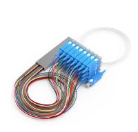 China 1M/1.5M G657A Optic Fiber PLC Splitter 1x2 1x4 1x8 1x16 for SC/FC/LC/ST Connector Type for sale