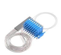 China 1M/1.5M G657A Optic Fiber PLC Splitter 1x2 1x4 1x8 1x16 for SC/FC/LC/ST Connector Type for sale